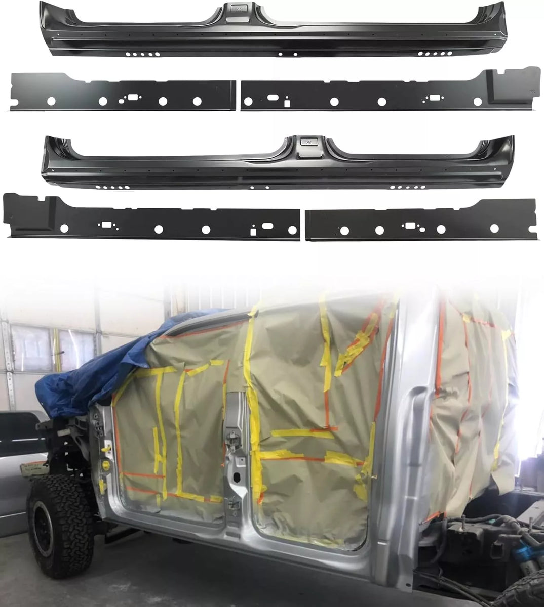 Oriclambo Rocker Panel Fit for 2009-2014 F150 Crew Cab Super Crew Rust ...