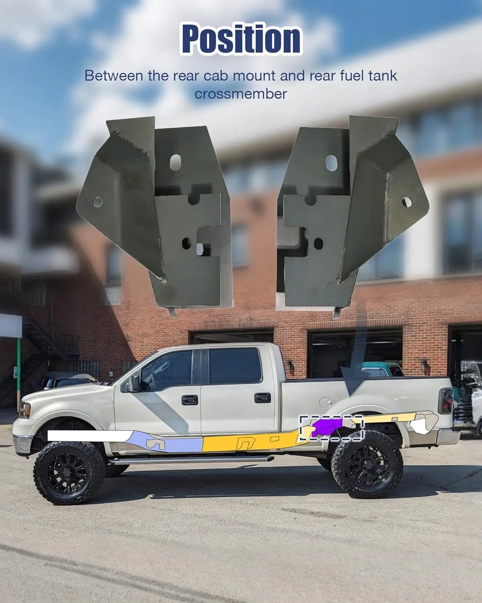 Oriclambo Center Rear Frame Repair Kit for 2004-2008 Ford F150 Super C ...