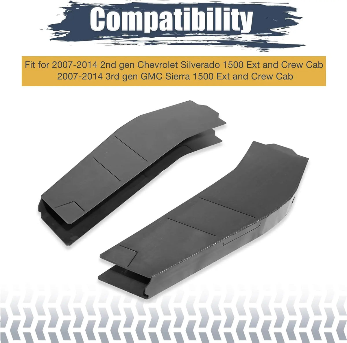 Mid Rear Frame Repair Kit for 2007-2014 2nd Chevrolet Silverado and 3r ...