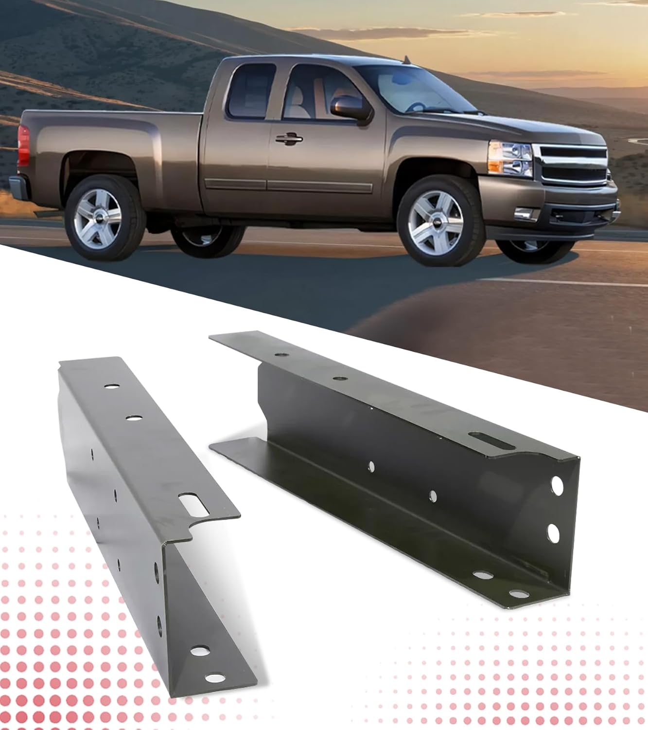 Rear Frame Repair Kit Fit for 1999-2014 Chevy Silverado and GMC Sierra ...